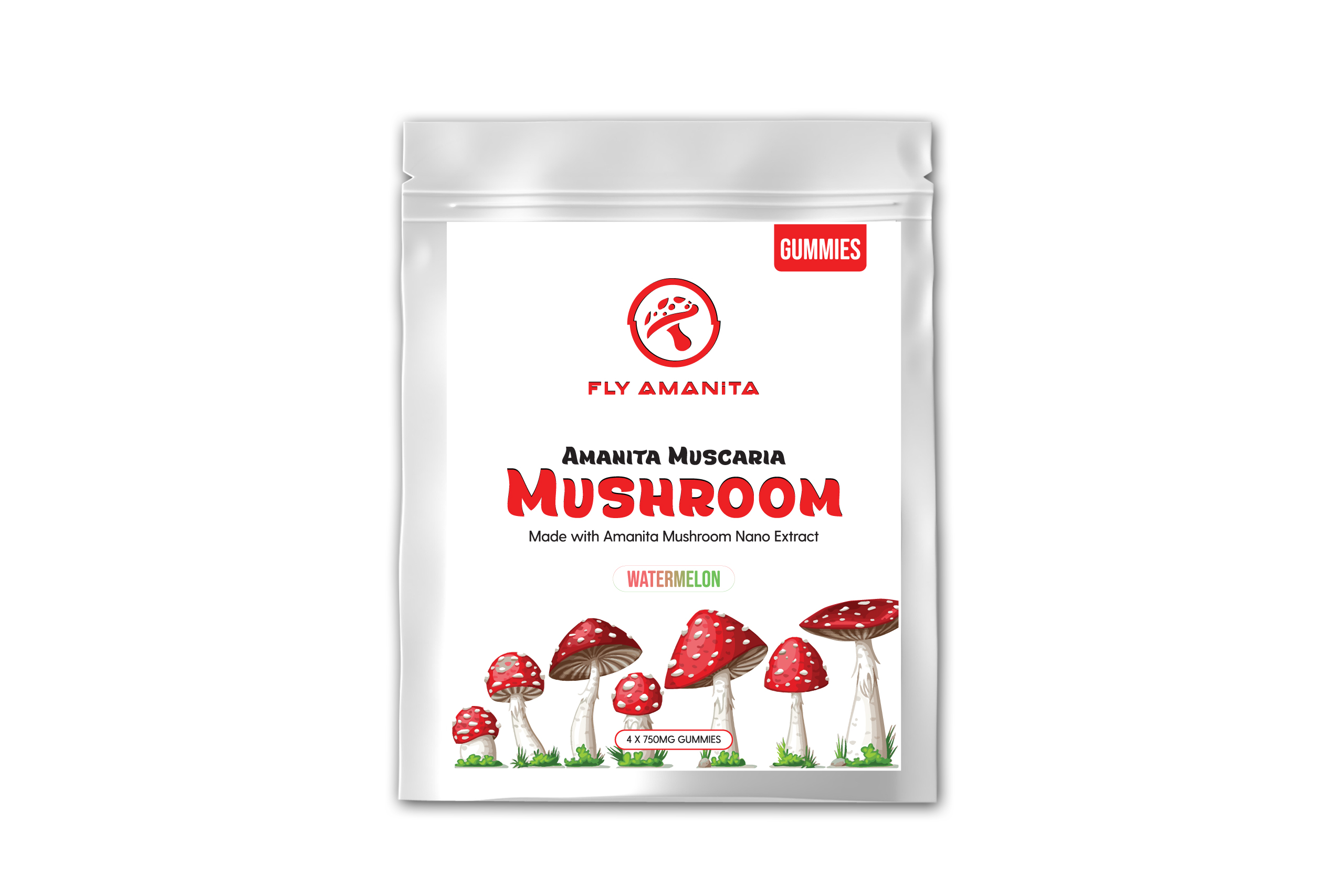 Watermelon Mushroom Gummies - 700mg - Buddhas